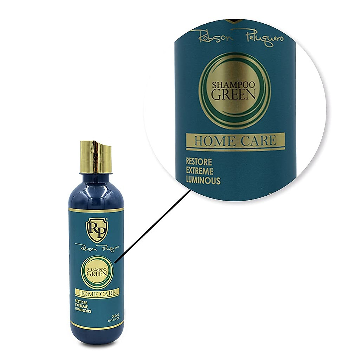 Robson Peluquero Kit Green Home Care Rp Restorer Extreme Luminous Shampoo 2x300ml/2x10.14 fl.oz