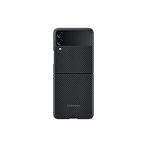 SAMSUNG Galaxy Z Flip 3 Phone Case, Aramid Protective Cover, Heavy Duty, Shockproof Smartphone Protector, US Version, Black (EF-XF711SBEGUS)