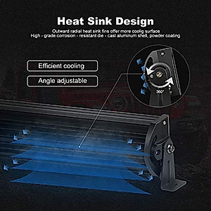 TERRAIN VISION LED Light Bar 22 Inch Curved Led Bar Off Road Light W/ 2pcs 4in 60W LED Pods Fog Lights with Wiring Harness Kit for Jeep Trucks Polaris ATV UTV Boat Light Bars