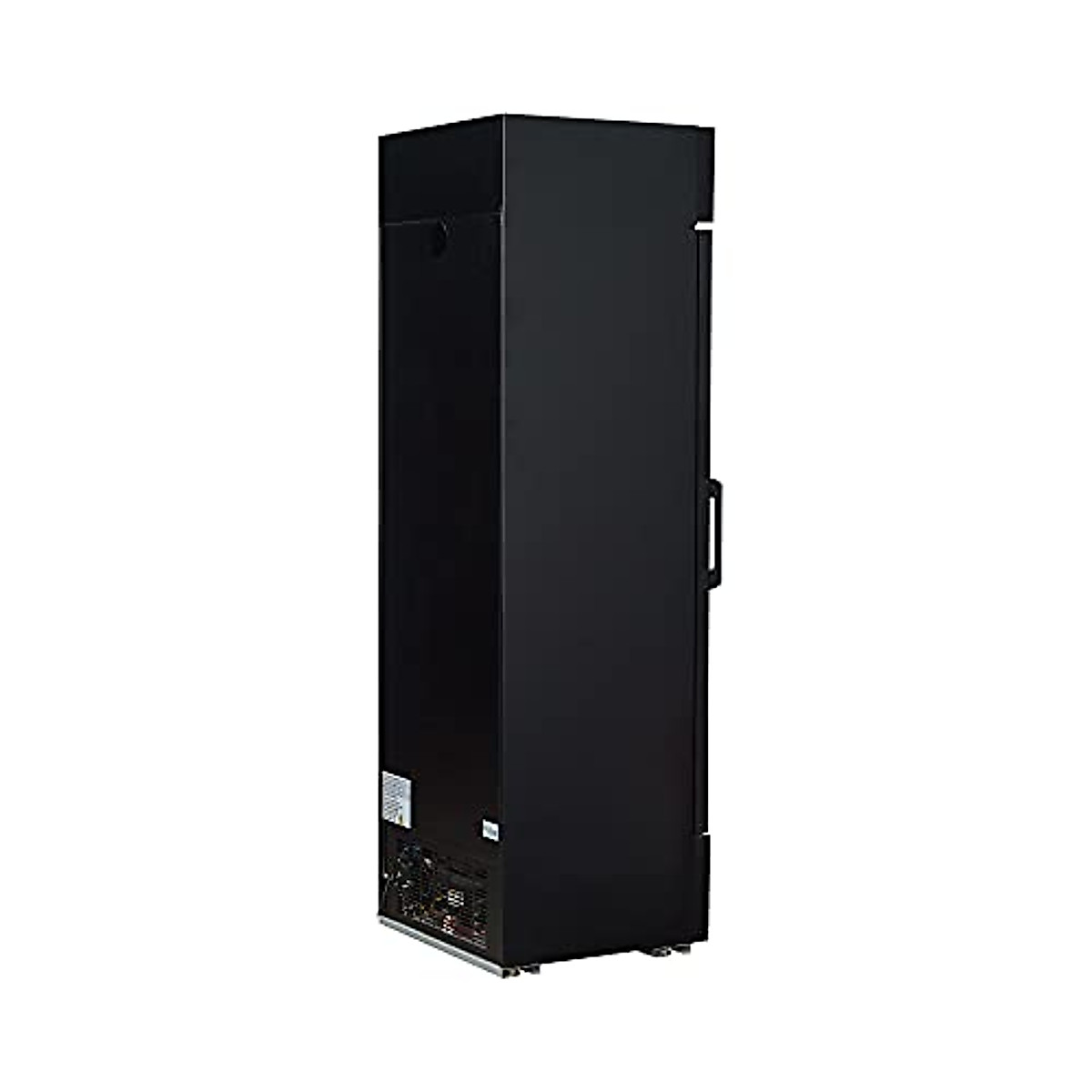 PEAKCOLD Single Glass Door Commercial Refrigerator - Retail Merchandiser Cooler; 14 Cubic Ft.