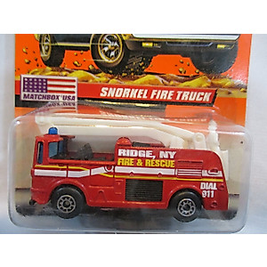 Matchbox CHASE Fire Fighters Snorkel Fire Truck Red #27 With Matchbox 2000 Logo