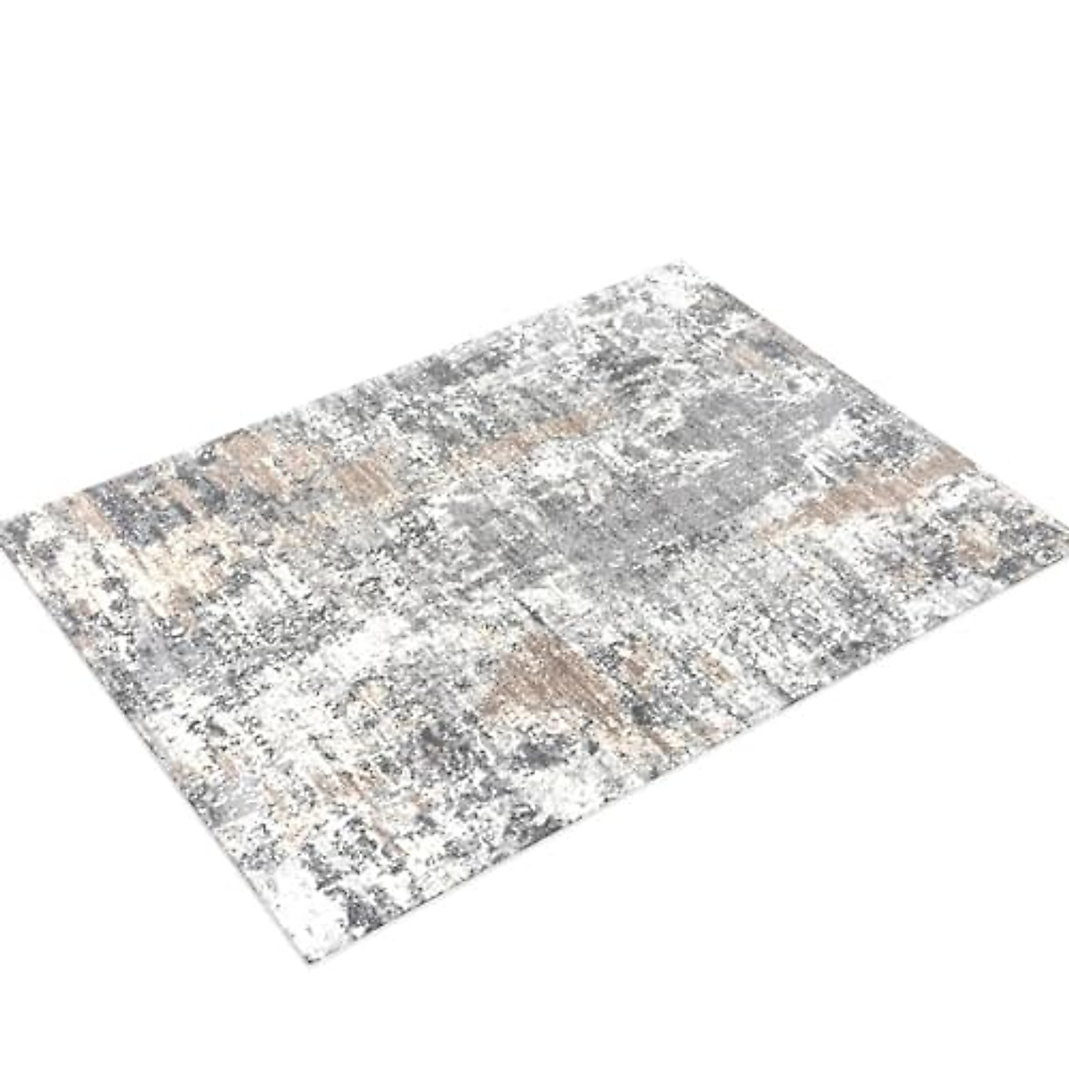 LUXE WEAVERS Euston Collection 7679 Grey 5x7 Abstract Area Rug
