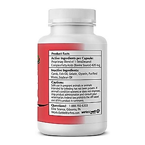 WorksSoWell 1TDC Dual Action Natural Support – 120 Twist Off Soft Gels | Delivers 4 Health Benefits for Dogs & Cats | Supports Oral, Hip & Joint Health, Muscle & Stamina Recovery, Skin & Coat Health