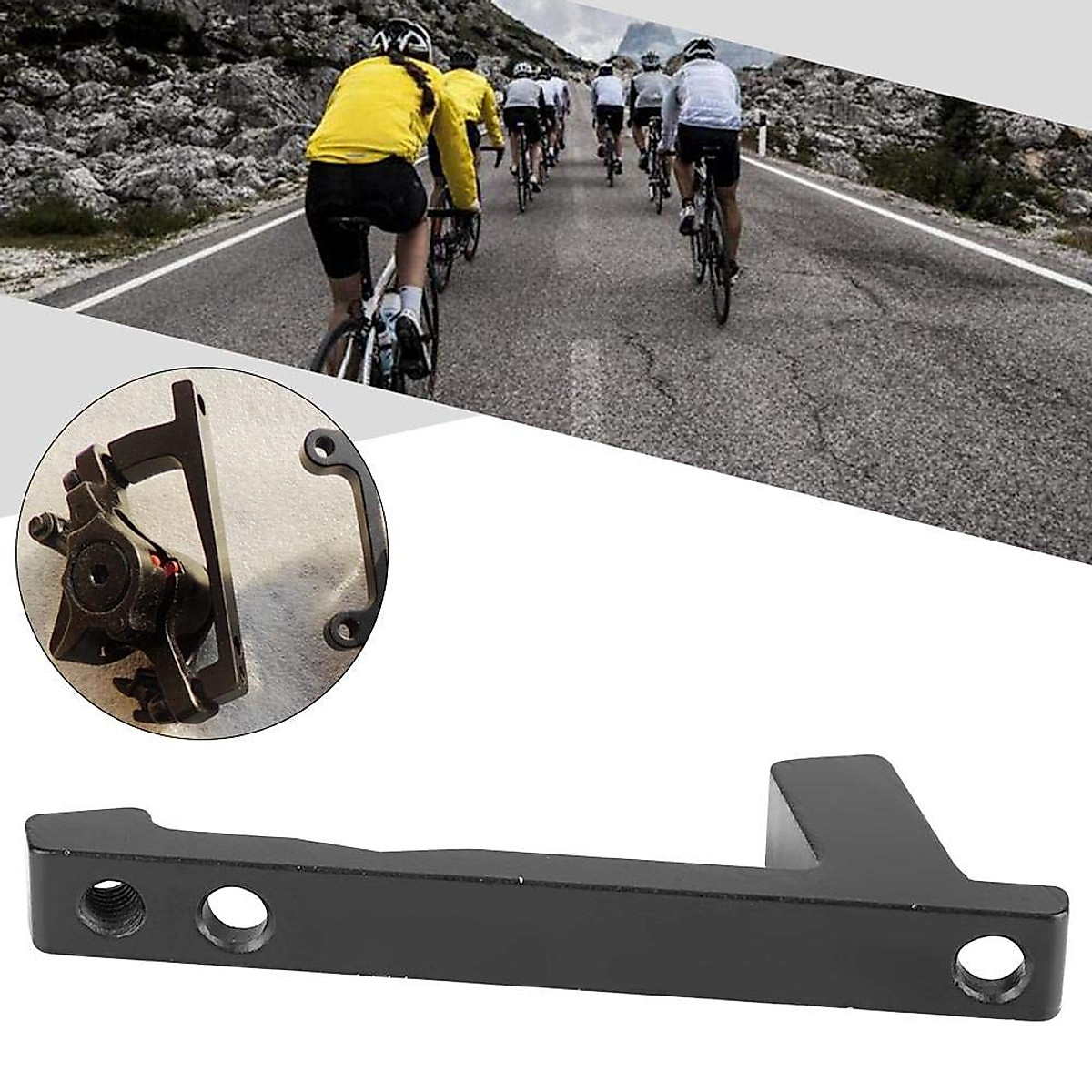 Disc Brake Adapter, Disc Brake Bracket, Disc Brake Mounting Caliper Mount Adapter for MTB Mountain Bike (DS01)