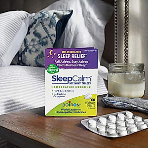 Boiron SleepCalm Sleep Aid for Deep, Relaxing, Restful Nighttime Sleep - Melatonin-Free and Non Habit-Forming - 60 Count (Pack of 2)