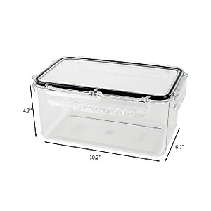 gotman Airtight Food Storage Container With Lid (91.3oz) BPA-Free | Meal Prep | Microwave, Freezer and Dishwasher Safe | Leak-Proof | Kitchen Fridge Organizer Boxes | Fresher Food