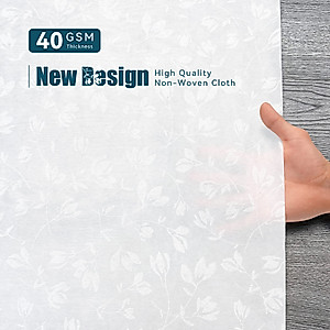 EZLucky Aisle Runner for Wedding Ceremony 3X100 ft, White Olive Branch Scroll Pattern, Pull String Included, Perfect for Wedding, Parties, Christmas Decor, Indoor & Outdoor Use 40gsm Thickness