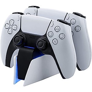 Mazepoly Dual Charger for PS5 Controller Charger Fast Charging Station Dock USB Type C Charging Adapter with LED Indicator for Playstation 5 DualSense Controller