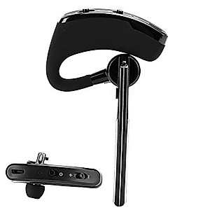 Business BT Wireless Headset, Wireless Handsfree Earpiece Stereo Noise Cancelling Mic, Compatible for Cell Phones Smartphone fit for Driving/Business/Office/Running