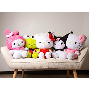 Hello Kitty My Melody Fuzzy Plush Pillow Buddy - Super Soft Stuffed Pillow - 19 inches