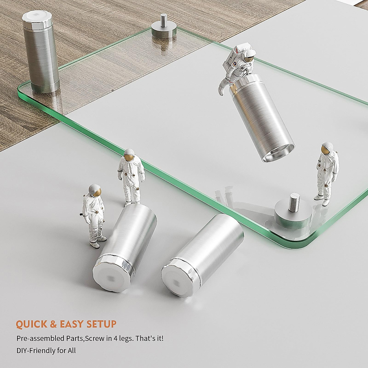 2 Pack Computer Monitor Riser with Height Adjustable Multi Media Desktop Stand for Flat Screen LCD LED TV, Laptop/Notebook/Xbox One