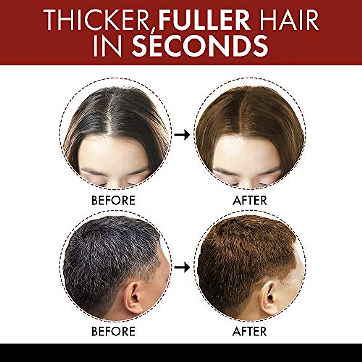 Jerome Russell Spray-on Color Dark Brown Hair Thickener, for Fine and Thinning Hair, Conceals Bald Spots, Grey Hair, Hides Root Re-growth, and Cover Hair Extension Tracks, Works for Men and Women, 3.5 oz - 2 Pack