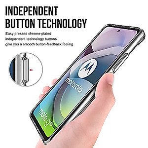 Guarishel Crystal Clear Case for Motorola One 5G Ace Phone Case, [Not-Yellowing] [Military Drop Protection] Upgraded Shockproof Protective Phone Case for Moto One 5G Ace 6.5 inch - Slim Fit