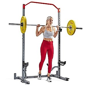 Sunny Health & Fitness PowerVersa Series All-In-One Strength Training Squat Rack And Bench Power Cage - SF-XF921041