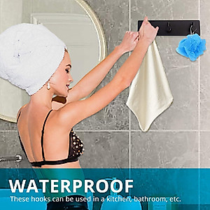 Key Hooks for Wall, Key Holder for Wall Decorative with 3 Key Hooks, Coat Hanger, Purse Hanger, Towel Hook, Easy Mount Key Hangers for Wall, Entryway, Bathroom, Living Room, Kitchen