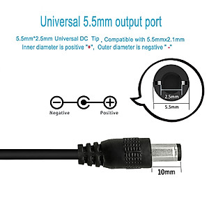 MTYTOT 25.2V 1000mA Power Supply Adapter 25.2v ac/dc Adapter 100-240V Input AC to DC 25.2 Volt 1A 800mA 450mA Power Adapter Transformer 5.5mmx2.5mm US Plug