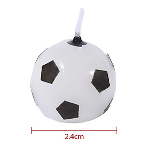 6Pcs Football Cake Candles Decoration Soccer Ball Birthday Party Supplies for Kids Toy Gifts Home Decoration