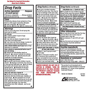 HealthA2Z Fluticasone Propionate Nasal Sprays, 24 Hour Allergy Relief,120 Sprays, 0.54 fl oz