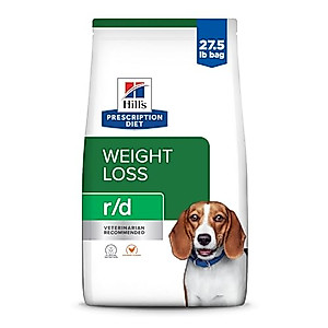 Hill's Prescription Diet r/d Weight Loss Chicken Flavor Dry Dog Food, Veterinary Diet, 27.5 lb. Bag