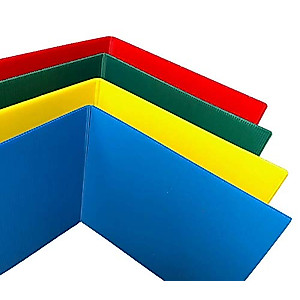 Flipside Tri-fold StudyCarrel Study Carrel, 12 x 46.5, Assorted