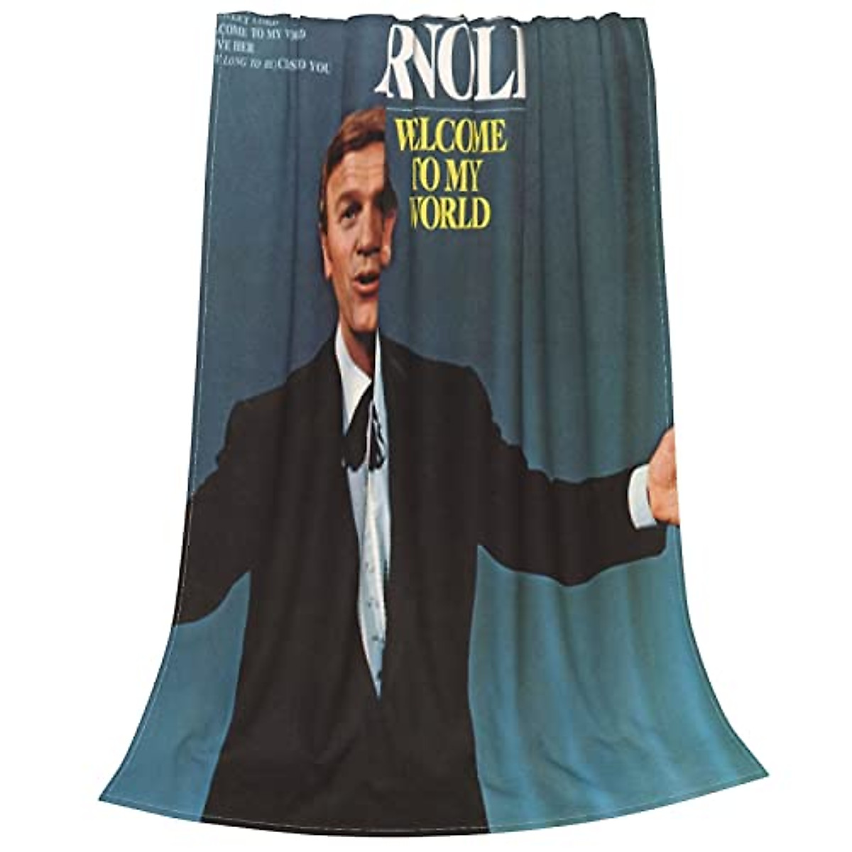 Flannel Blanket Eddy Arnold Soft Lightweight Throw Blanket Warm Durable Sofa Couch Decor Beding 50"X40"