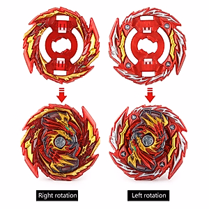 Hozuumo Bey Battling Top Burst Gyro Toy Set, with Gyro Launchers and Handle Combat Battling Game, Gift for Kids Children, B-155