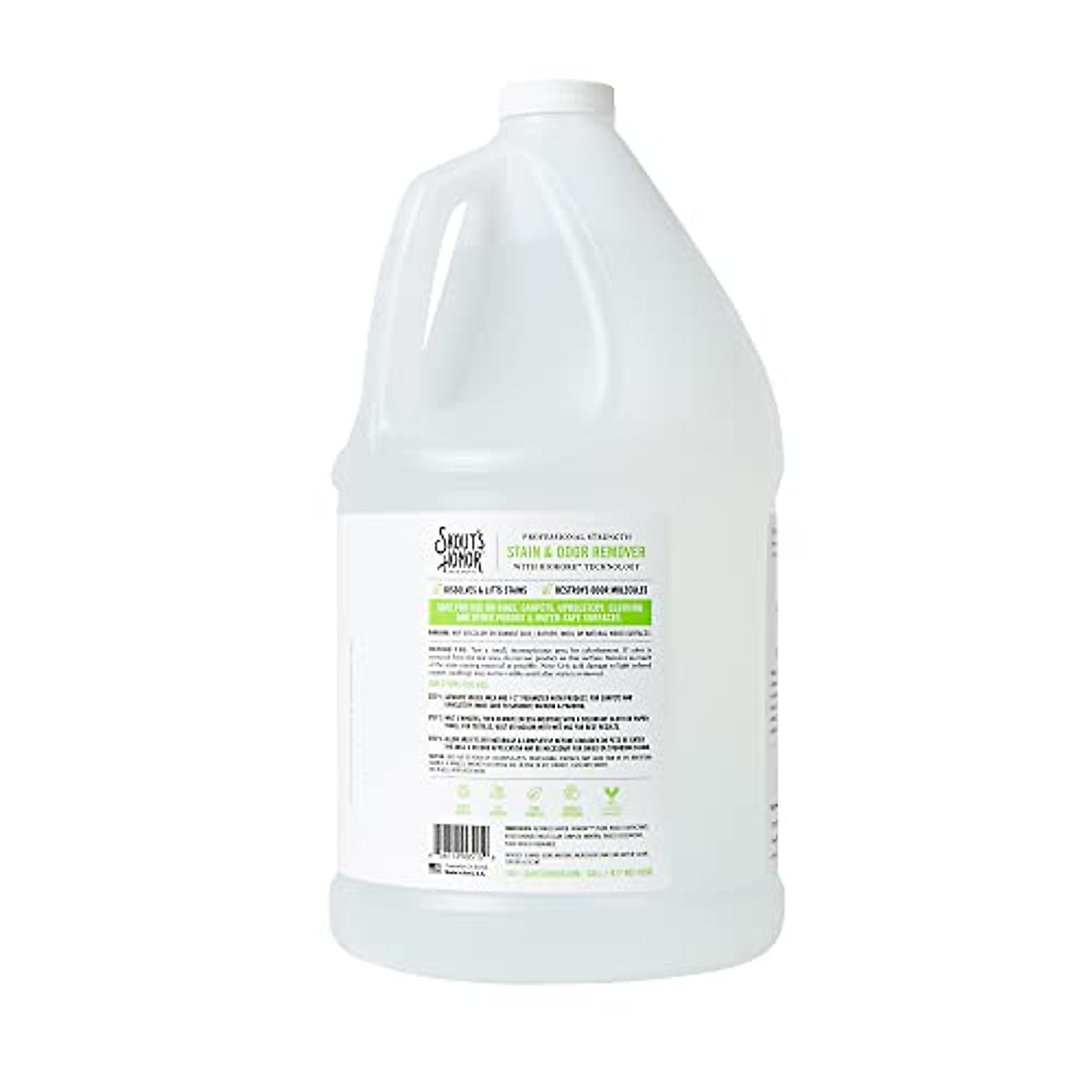 SKOUT'S HONOR: Professional Strength Stain and Odor Remover - Deodorize and Clean Pet Stains, Dog Crates, Carpets, Furniture and Other Water-Safe Surfaces - Laundry Safe - 128 fl oz