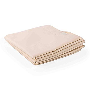 Fluorescent Light Diffuser Covers (Set of 4) Filters Light for Classrooms and Offices - Flame-Retardant Fabric (Soft White)