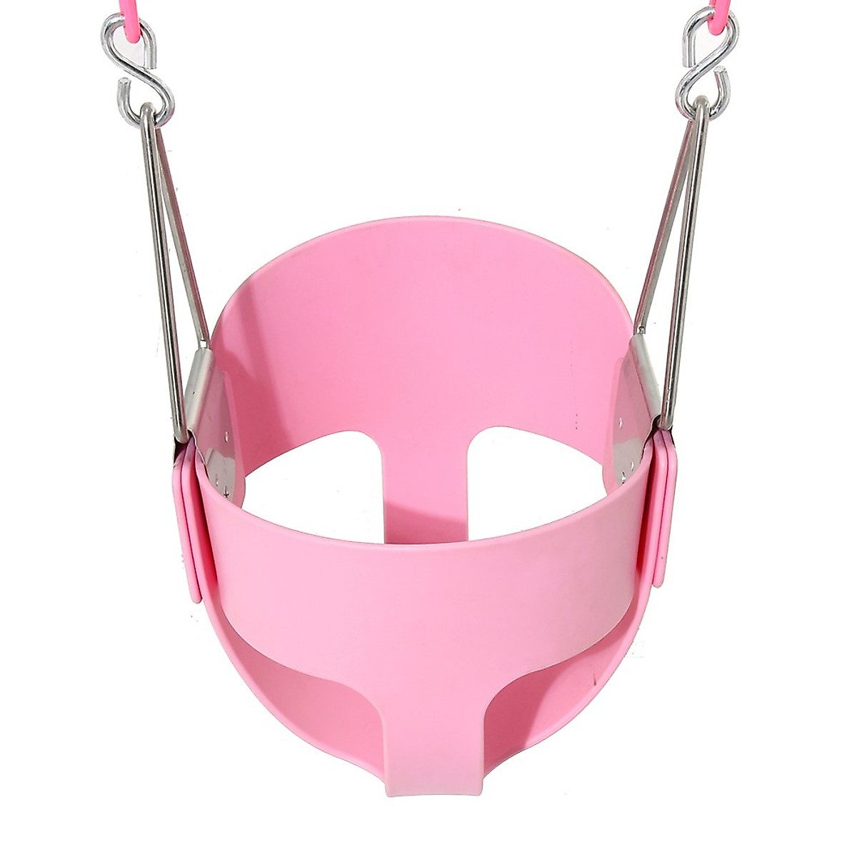 Pink Swing Set - Toddler High Back Full Bucket Swing - Heavy Duty Swing Seat - Swing Set Accessories