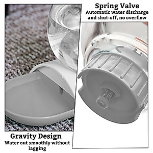 Hamiledyi Automatic Water Dispenser for Dogs and Cats Pet Water Dispenser 2.8 Liter Pet Gravity Water Station Spill-Proof Spherical Waterer Pets Water Bottle for Puppies Kittens Rabbits (Grey)