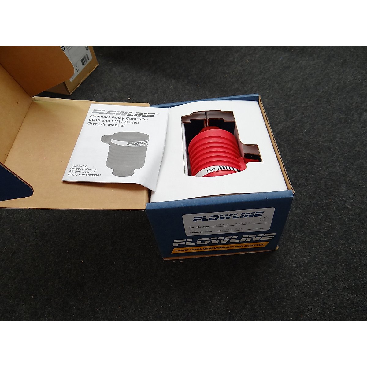Flowline LC11-1001 Switch-Pro Compact Level Controller, 1 Latching Relay, 2 Sensors, 3/4" NPT