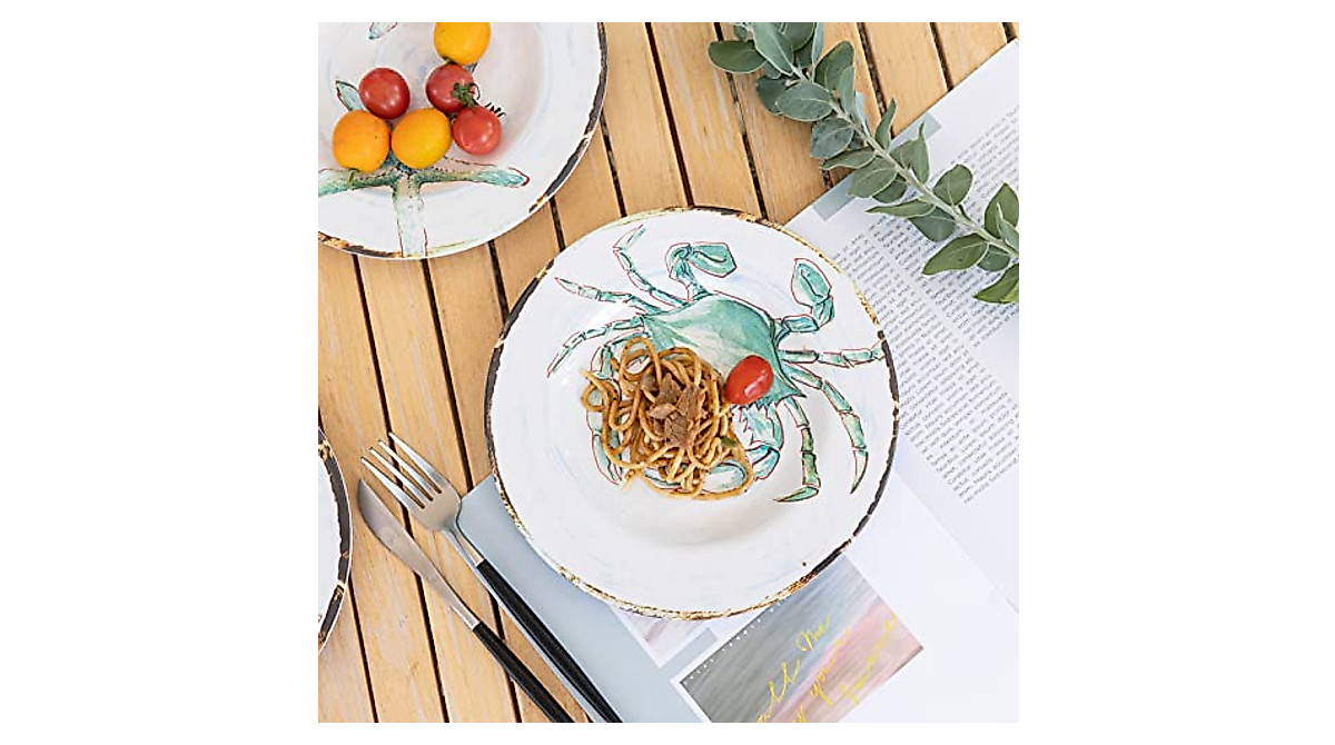 Gofunfun Melamine Salad Plates - Durable & Stylish