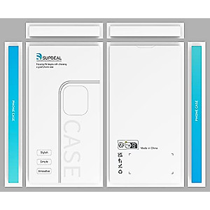 Supdeal Crystal Clear Case for iPhone 12 Mini, [Not Yellowing] [Camera Protection] [Military Grade Drop Tested] Transparent Shockproof Protective Phone Case Soft Silicone Slim Cover, 5.4 inch, Blue