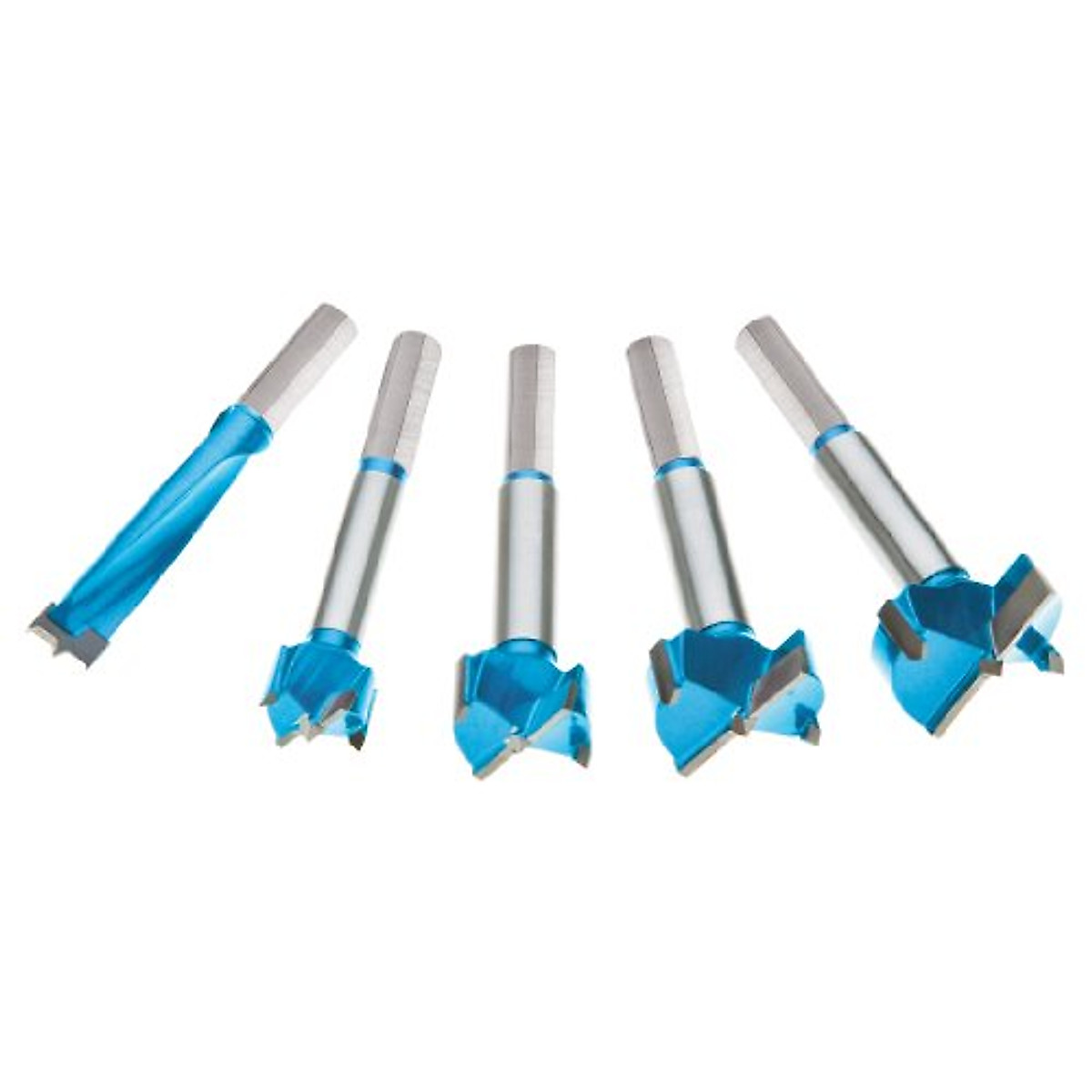 Roman Carbide DC1919 Carbide Forstner Bit, Set, 15mm - 35mm, 5-Piece