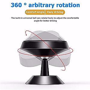 AUKEPO 2PCS Magnetic Phone Car Mount, Cell Phone Holder for Dashboard, Super Strong 4 Built-in Magnets, 360° Rotation and Strong Adhesive, Fits All iPhone, Samsung, and More Smartphones