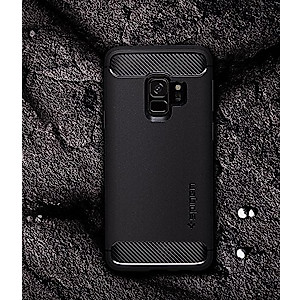Spigen Rugged Armor Designed for Samsung Galaxy S9 Case (2018) - Matte Black