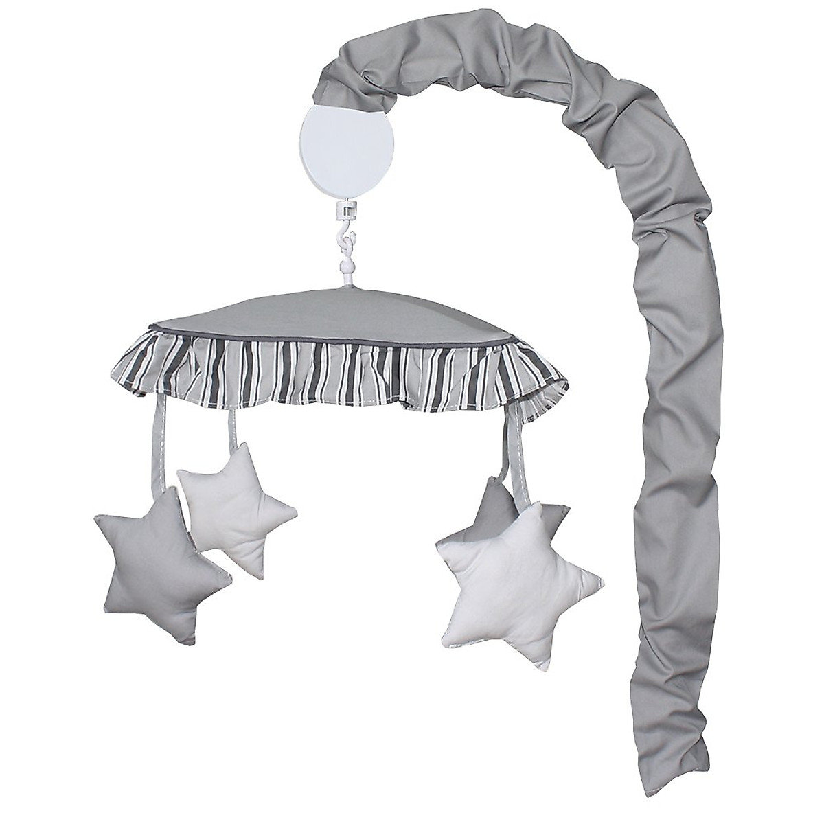 BabyFad Clover Grey 9 Piece Baby Crib Bedding Set