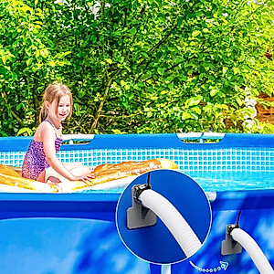 Saintrygo Swimming Pool Hose Replacement Kit for Above Ground Pools 1.25 Inches Diameter Pool Filter Replacement Hose Pool holder Compatible with Filter Pumps 330 GPH 530 GPH 1000 GPH (White)