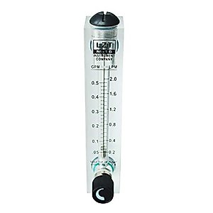 Xnrtop 0.05-0.5GPM 0.2-2LMP Tubig Liquid Daloy ng Metro Flowmeter 1/2 PT Thread