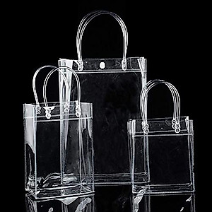 Women Clear PVC Tote Bag Shoulder Handbag Transparent Tote Waterprof Clutch Beach