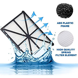 Replacement Robotic Pool Cleaner Filter Cartridges,Ultra Fine Cartridge Filter Panels, for Hayward Robotic AquaVac, TigerShark and SharkVac Pool Cleaners Maytronics Part Number: RCX70101(4 Pack)