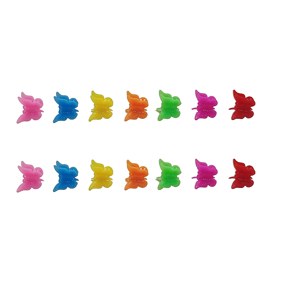 100 PCS Mini Butterfly Hair Clips for Girls and Women,(Colors in Random)