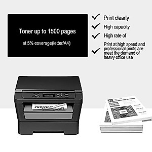 WAZ 1-Pack TN420 TN-420 TN 420 Toner Cartridge Compatible Replacement for Brother DCP-7060D DCP-7065D Intellifax 2840 2940 MFC-7240 7360N Printer Toner Cartridge.
