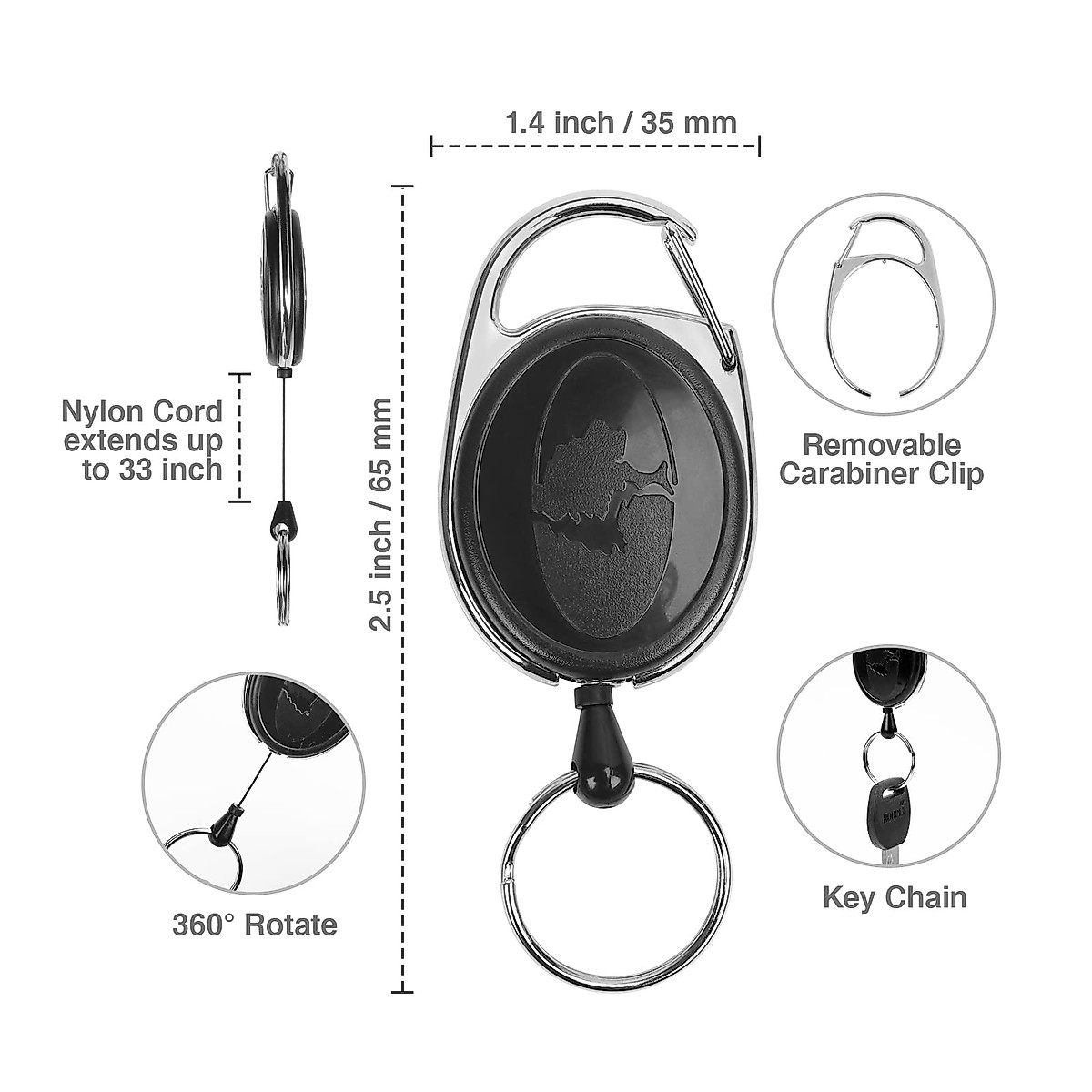 Mossy Oak 4pc Fishing Tool Kit - Pistol Grip Fishing Pliers, Fish Fillet Knife, Fishing Gripper, Line Snip, Fly Fishing Retractor with Retractable Lanyard