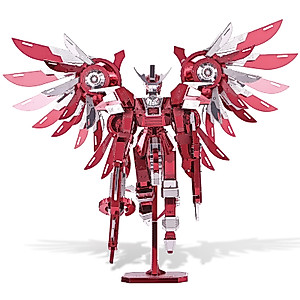 Piececool 3D Metal Puzzles for Adults, Thundering Wings Figure Mecha Model Kits Steel Metal 3D Model Building Blocks, Brain Teaser DIY Learning Toys for Teens Man Woman, 215 Pcs