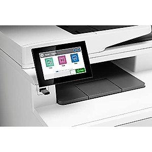 HP Laserjet Enterprise MFP M480f All-in-One Wired Color Laser Printer, White - Print Scan Copy Fax - 4.3" Touchscreen, 29 ppm, Auto Duplex Printing, 50-Sheet ADF, Ethernet, Cbmou External Webcam