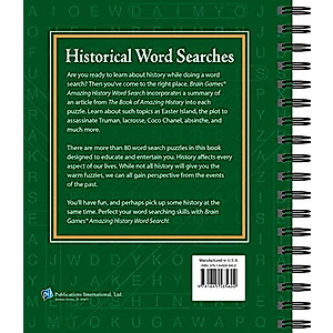 Brain Games - Amazing History Word Search: Find Hundreds of Unbelievable Facts and Incredible Events
