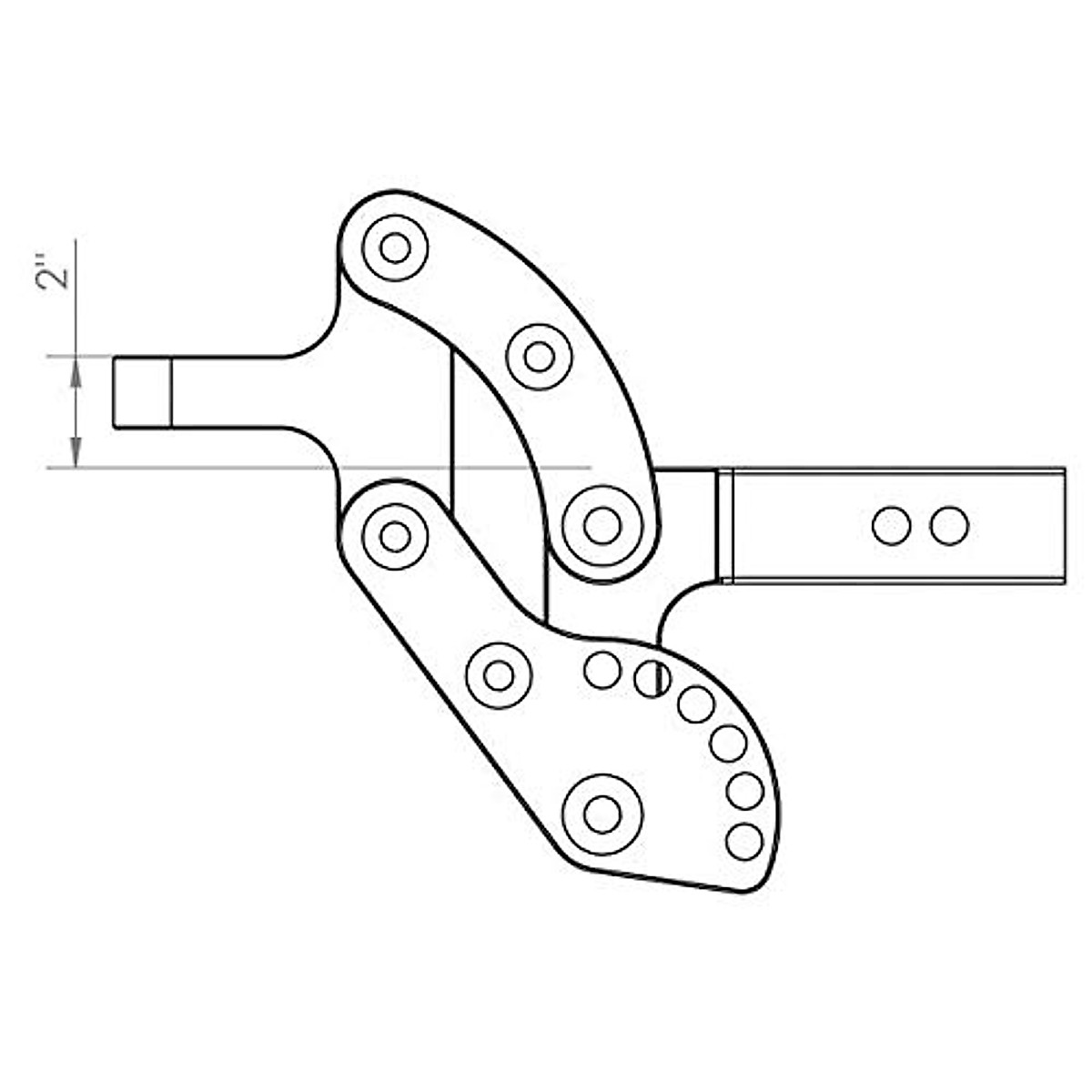 Rhino Hitch | 10K LB, 7" Drop Hitch w/ 2" Shank | Adjustable Aluminum Trailer Hitch: Effortless Towing, Unmatched Strength | Includes 2 Ball Set 2" and 2 5/16"