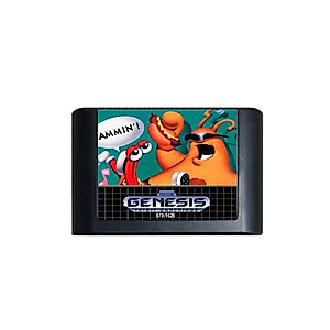 Toejam and (&) Earl (Sega Genesis/Megadrive) - Reproduction Video Game Cartridge with Case and Manual