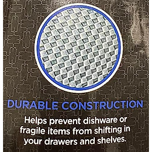 Sackrider Sales Drawer and Shelf Liner, Non Adhesive Easy Install Mat 17.5in x 20 FT., Durable and Strong Drawer and Cabinet Liners, Easy Install (Grey, 17.5IN X 20FT)